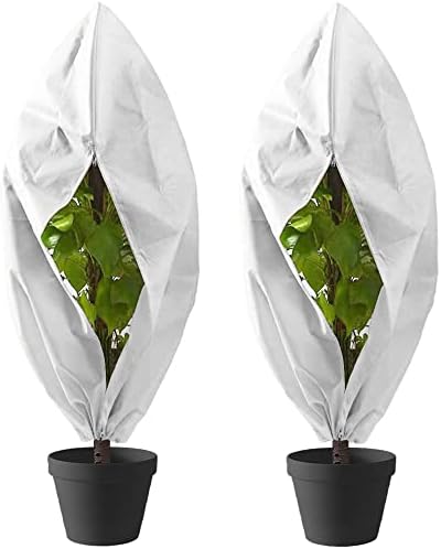 Amazon.com : NONMON 4 Pack Plant Cover Bags - 47" x 72" 2.2oz Tree ...