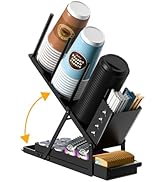 Amazon.com: ZDDLOINP Cup and Lid Holder with Straw Organizer Coffee ...