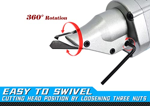 Snapklik.com : Electric Metal Shear, 14 Gauge 5.0 Amp Variable Speed ...