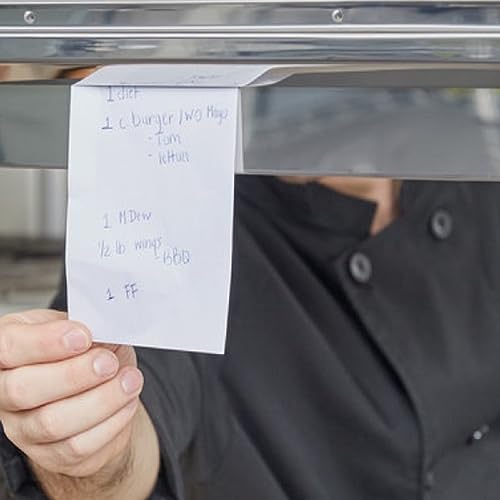 Snapklik.com : 30 Stainless Steel No Clip Check Holder Ticket Rack ...