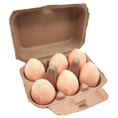 Amazon.com: Felt eggs in box, plush food for pretend play, kids play ...