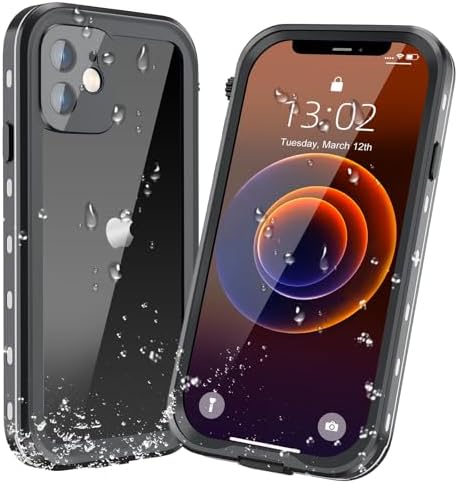 Amazon.com: EFFUN Waterproof Case for iPhone 12 Mini, IP68 Full ...