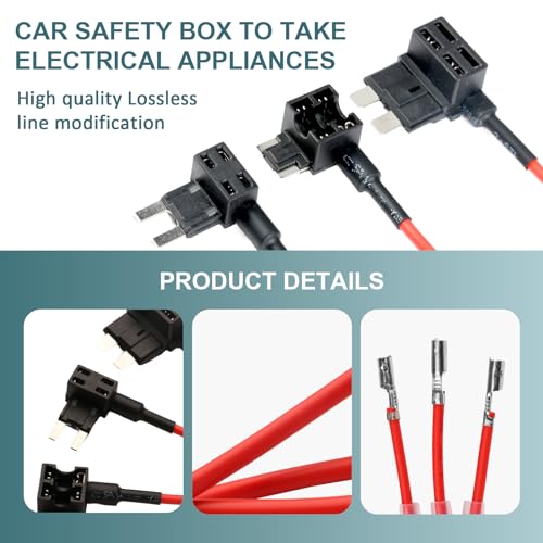 9 PCS Circuit Fuse Taps Set 3 Types Piggy Back Fuses Add A Circuit Fuse ...