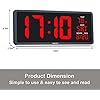 Amazon.com: YORTOT 16” Large Digital Wall Clock with Remote Control ...