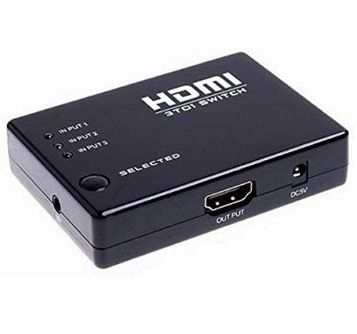 Eatech 3 Input to 1 Output HDMI Port Switch Switcher 1080P with IR ...