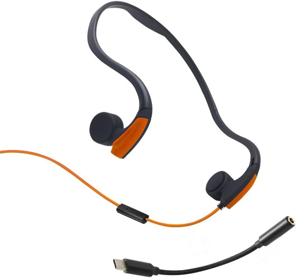 Amazon.com: YWQM Bone Conduction Headphones, Open-Ear Wired Sports Bone ...