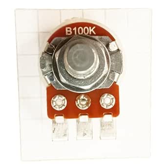 Potentiometer Vertical PCB Mount 6.0mm Round Shaft Linear B VR60 (B100K ...