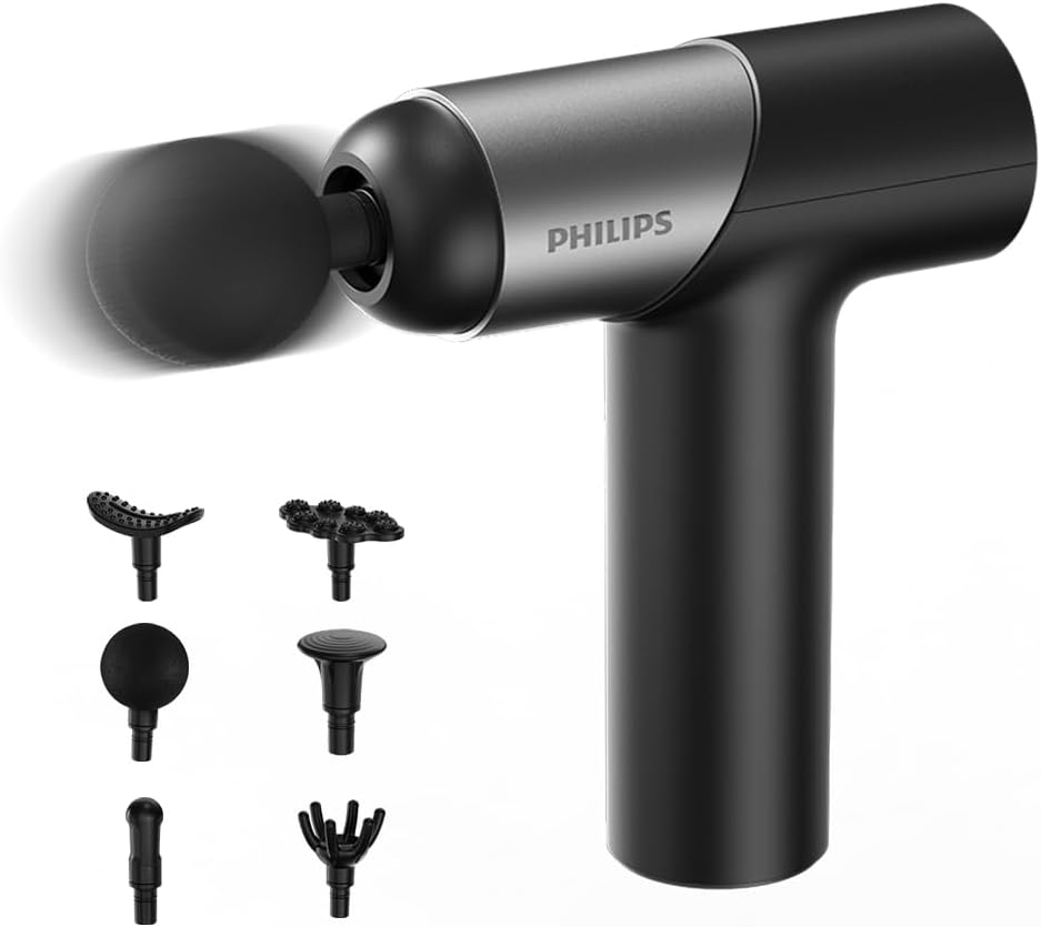 Philips Powerful Massage Gun, Muscle Massage Gun Deep Tissue ...