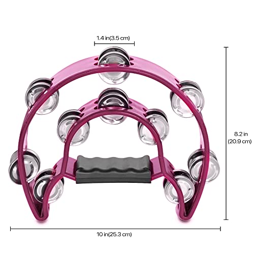 Snapklik.com : Flexzion Tambourine Metal Half Moon Musical Instruments ...