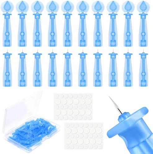 Amazon.com: 50 Pack Disposable Acne Pimple Popper Needles and 72 Dots ...