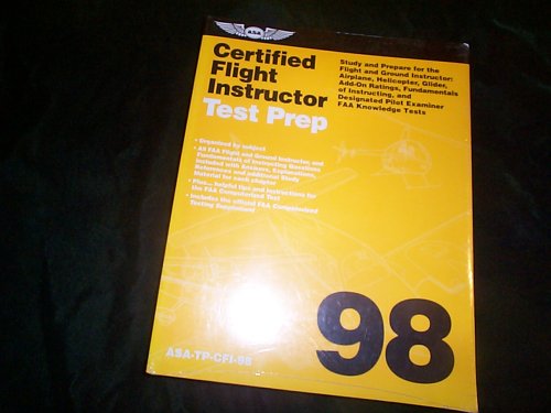 Certified Flight Instructor Test Prep ASA-TP-CFI-98: 9781560273011 ...