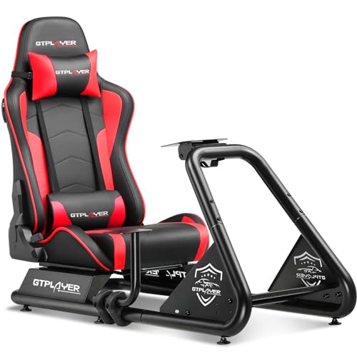 GTPLAYER Racing Simulator Cockpit with GTRACING Seat and Bluetooth ...