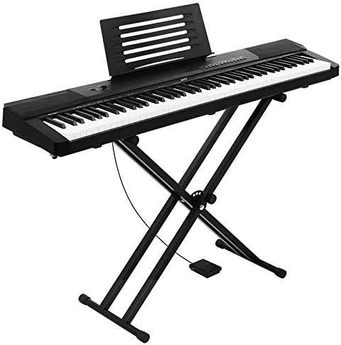 ALPHA 61 Keys Electronic Piano Keyboard Portable Digital Keyboard with ...