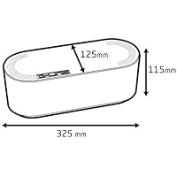 D-Line Cable Tidy Box, Hide and Conceal Extension Blocks and Electrical ...