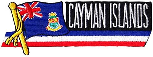 Amazon.com: Cayman Islands (Blue) Flag Embroidered Iron on or Sew on Shield Patch, Size 2.5 inch ...
