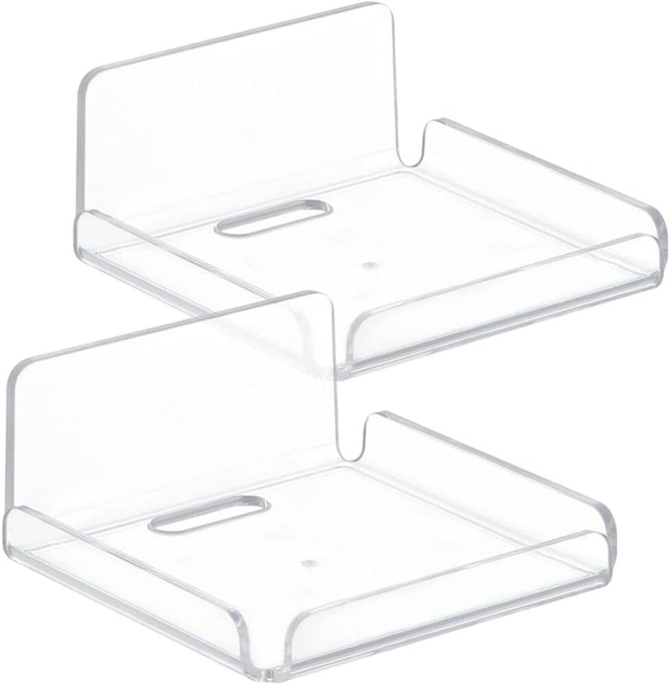 Hemobllo 2pcs Small Acrylic Wall Shelf for Security Cameras Easy ...