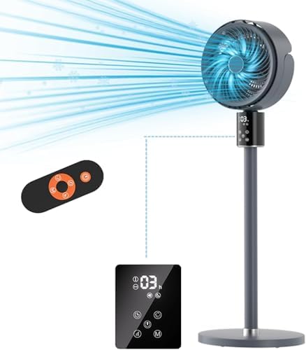 Amazon.com: CirculAir Standing Fan,Ultra Quiet 100ft Reach Oscillating ...