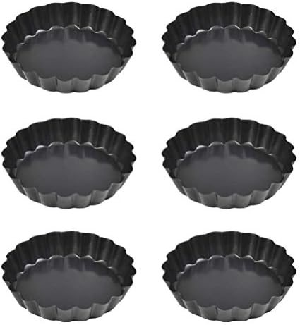 Amazon.com: 4 Inch Mini Tart Pan Set, 6 Packs Tart Pan With Removable ...