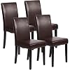 FDW Dining Room Chairs Dining Chairs Set of 4 for Kitchen Restaurant ...
