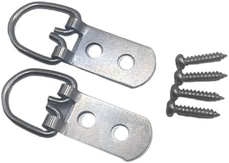 Aretro Heavy Duty Large Zinc Plated Picture D Rings & Plates Photo ...