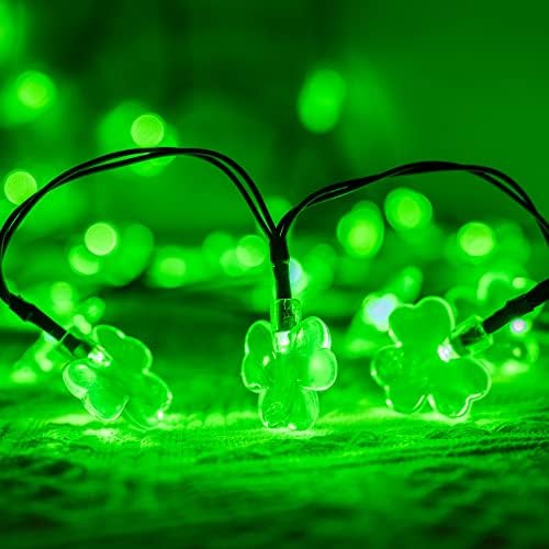 Amazon.com: Dazzle Bright 2 Pack 50 LED St. Patrick's Day Shamrock ...