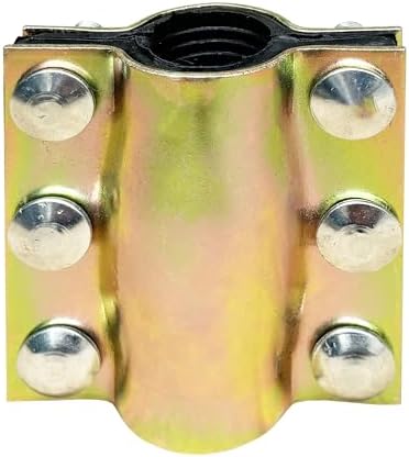 LASCO 13-1332 Stainless Steel One-Piece Pipe Repair Clamp with Two Bolt ...