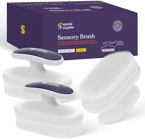 Amazon.com: Wilbarger Therapy Brush, 2 Pack – Therapressure Brush for ...