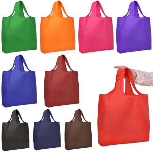 Amazon.com: Reusable Canvas Grocery Shopping Bags - 3 Pack, Extra Large ...