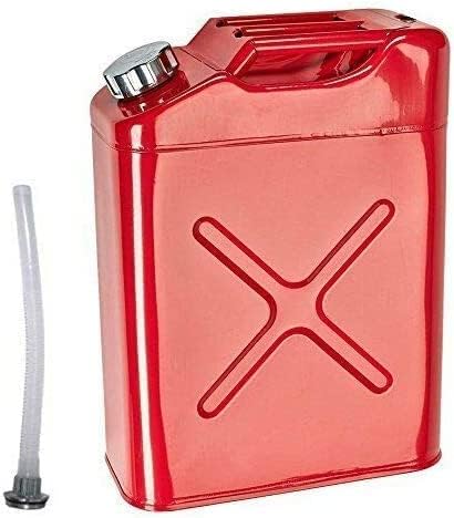 20L 5 Gallon Steel Fuel Gasoline Petrol Diesel Jerry Can Tank Container ...