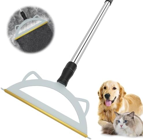 Amazon.com: Carpet Rake for Pet Hair Removal, 49” Adjustable Long ...