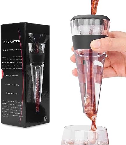 Amazon.com: Vinvoli Deluxe Red Wine Aerator Decanter - Unique Three ...