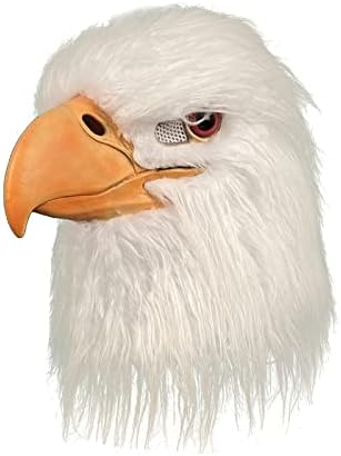 Amazon.com: MAKEATREE Eagle Head Mask, Animal Rubber Bird Mask Latex ...