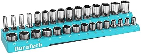 Amazon.com: WORKPRO Magnetic Socket Organizer, 3/8-Inch Metric Socket ...