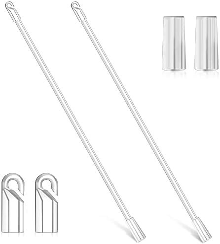 17 Inch 2 Pc Clear Vertical Blind Opener W Wand w Hook & Grip, Blind ...