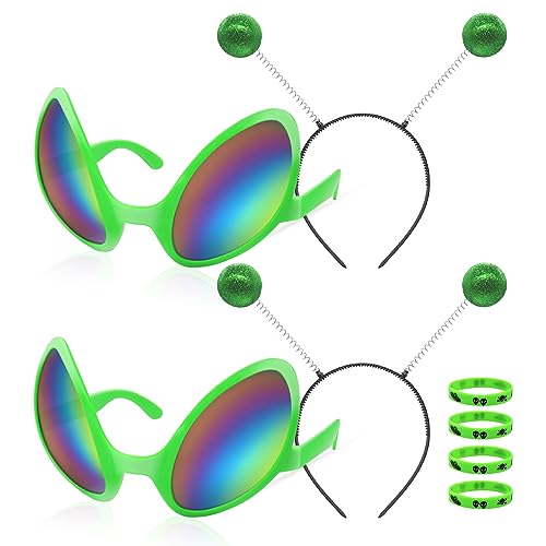 Alien Costume Accessories Set, Alien Antenna Headband with Alien ...