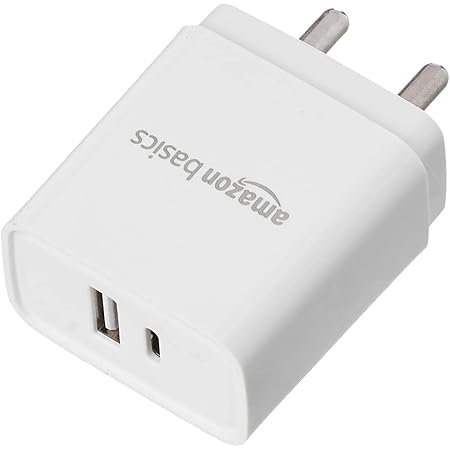 AmazonBasics 20W Phone Charger for Type C Adapter with Fast Charging ...