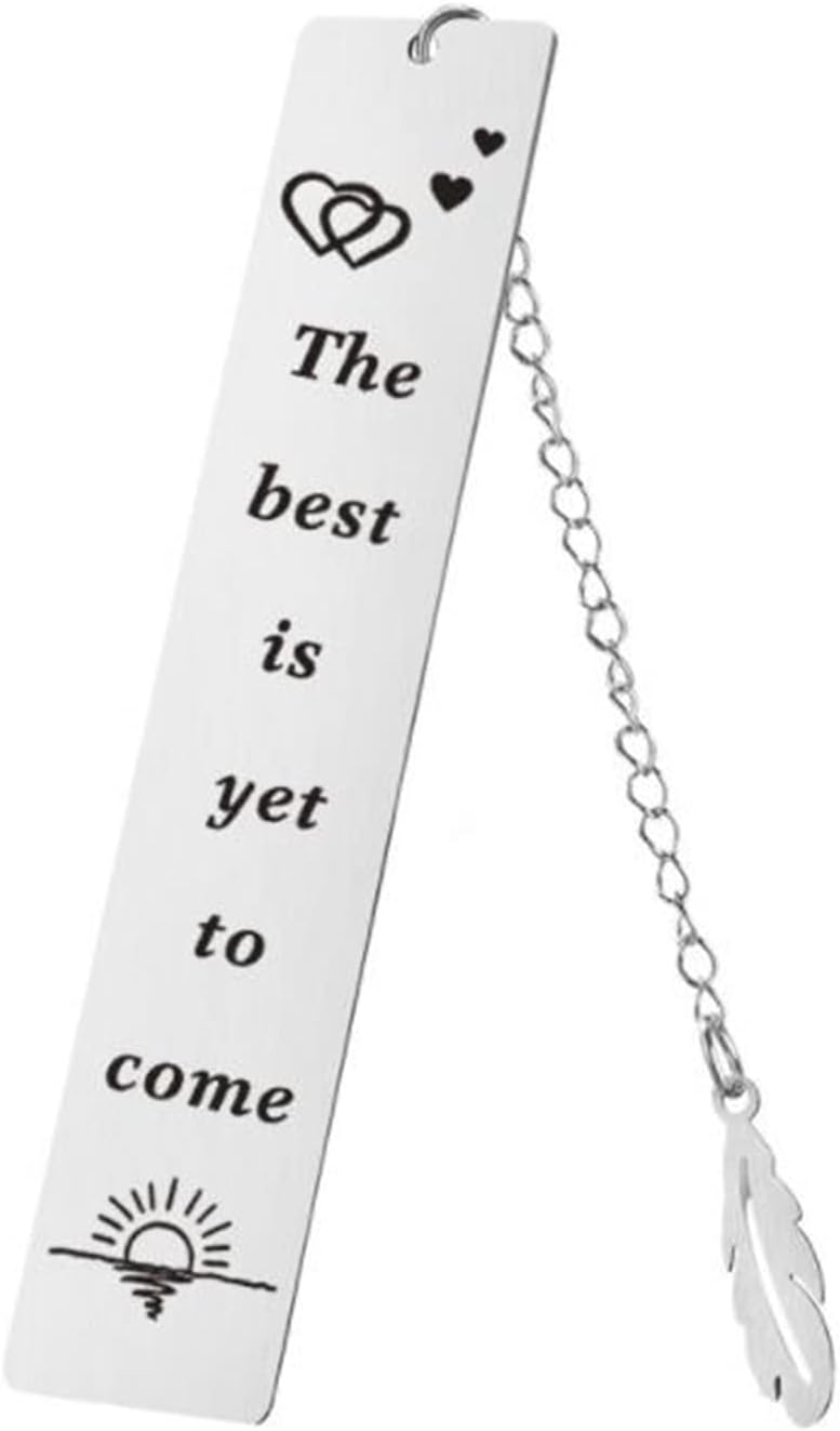 Inspirational Words Stainless Steel Bookmarks – The Best is Yet to Come ...