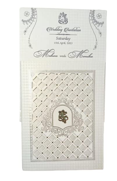 wedding card marrige card invitation card and cards 50 pcs : Amazon.in ...