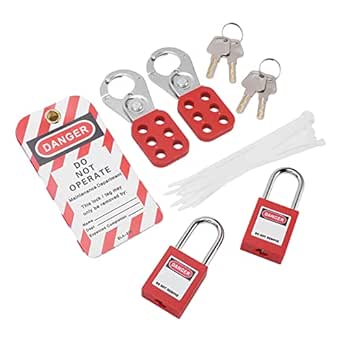 Lockout Tagout Kit Electrical Loto Kit with Safety Padlocks Hasps Loto ...
