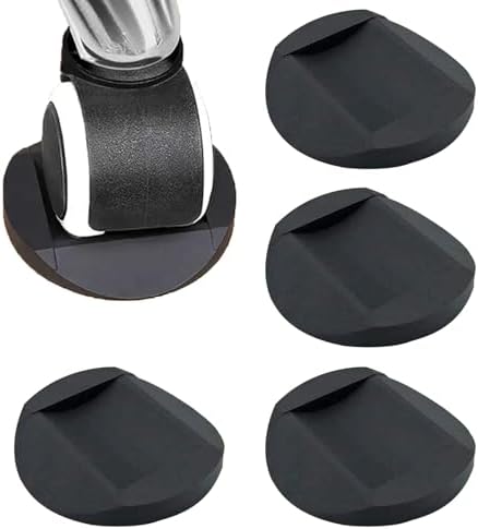 4 Pcs Chair Wheel Stoppers Floor Protector Castor Cups,Anti-Sliding ...