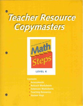 Amazon.com: Houghton Mifflin Math Steps (Teacher Resource Copymasters): 9780395980101: Houghton ...