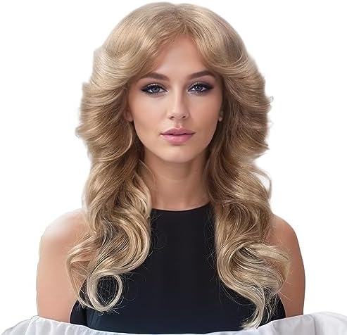 Amazon.com: H&Bwig farrah fawcett wig,Blonde 70s Wigs for Women ...