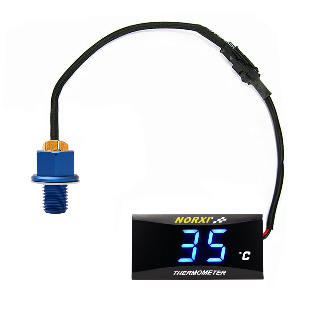 Amazon.com: Motorcycle Oil Temperature Gauge Digital Oil Temperature ...