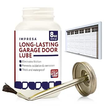 [8oz. Jar] Dielectric Garage Door Lubricant w/Built-in Applicator Brush ...