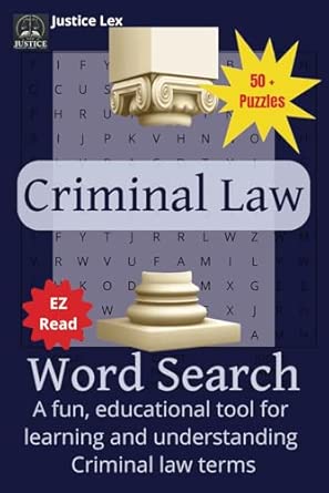 Criminal Law Terms Word Search: 50+ Puzzles with 495 Legal Terms ...