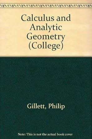 Calculus & Analytic Geometry: Philip Gillett: 9780669060591: Amazon.com ...