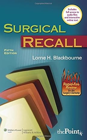 Surgical Recall, Fifth North American Edition (Recall Series ...