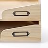 Amazon.com: Fasmov 2 Pack Wood Letter-Size Tray, Stackable Office ...