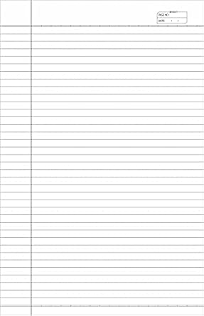 Ruled Paper Double Foolscap, size 20.5 x 33 cm, 4 pages Both side ruled ...
