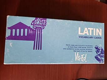 Vis-Ed Latin Vocabulary Cards: Visual Education Association: Amazon.com ...